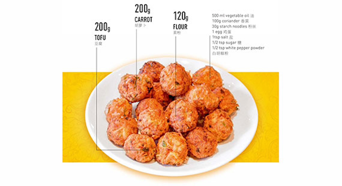 Beijing-Style Veggie Meatballs